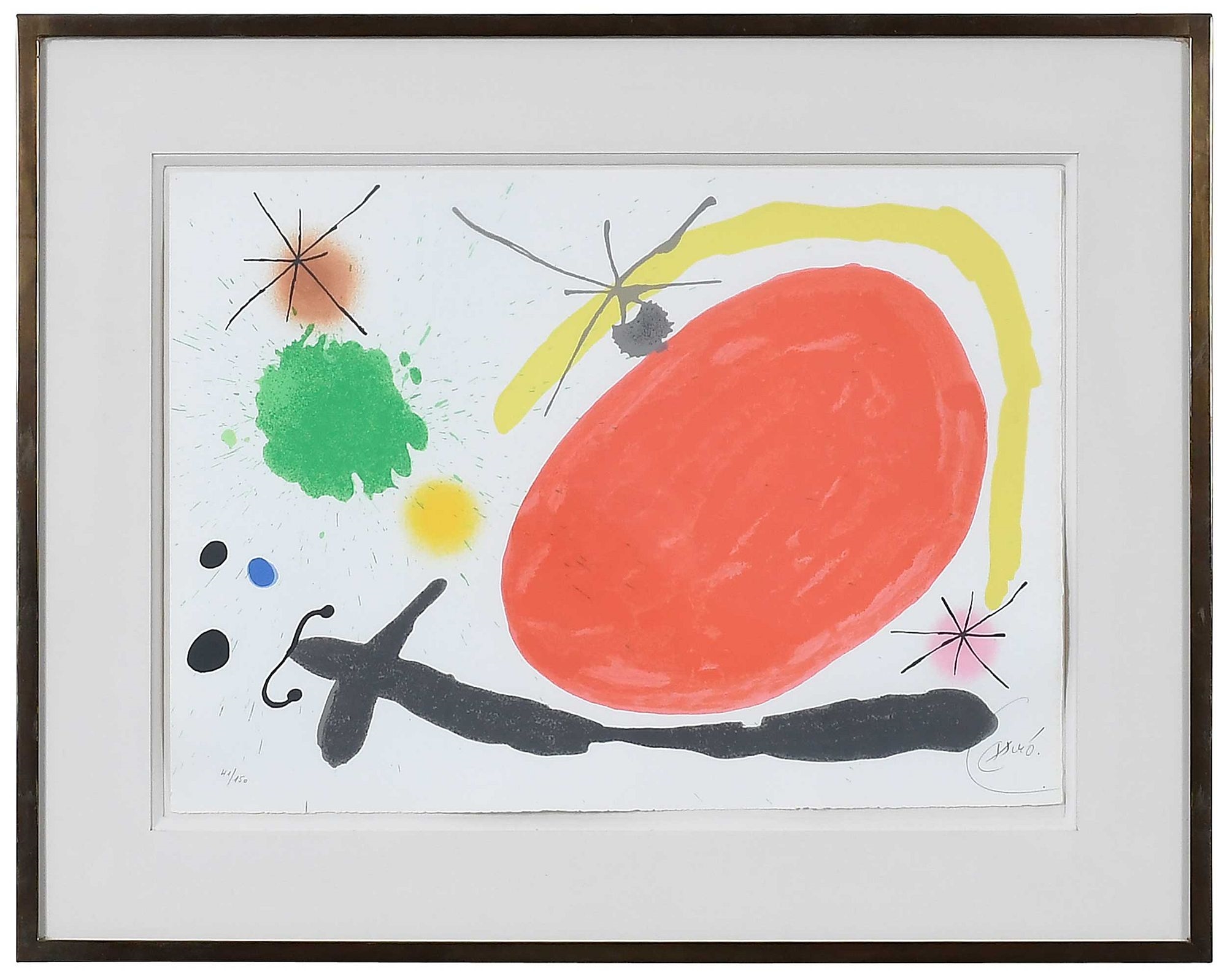 Joan Miró | L'oiseau Mongol (1969) | MutualArt