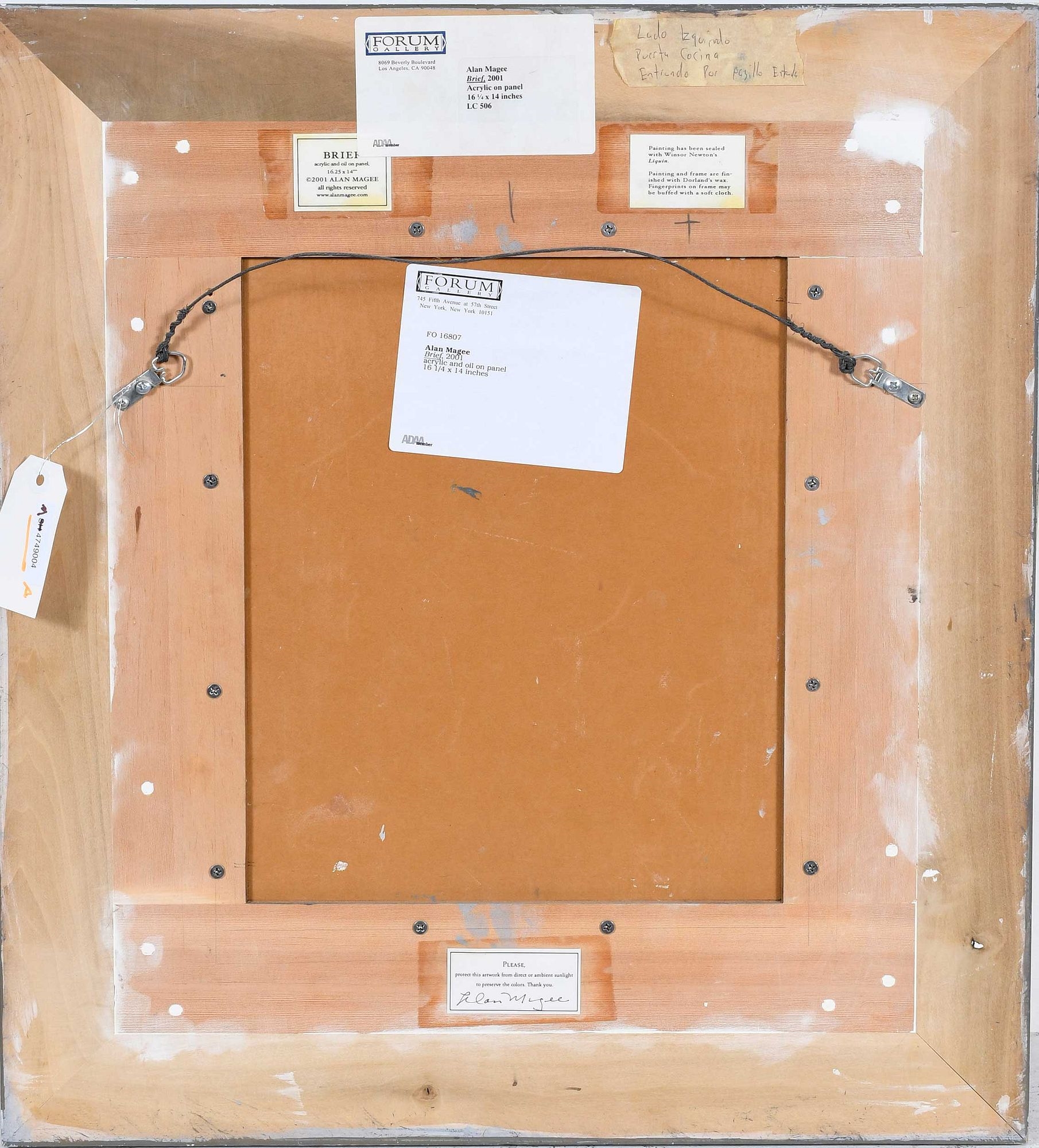 Alan Magee | Brief (2001) | MutualArt