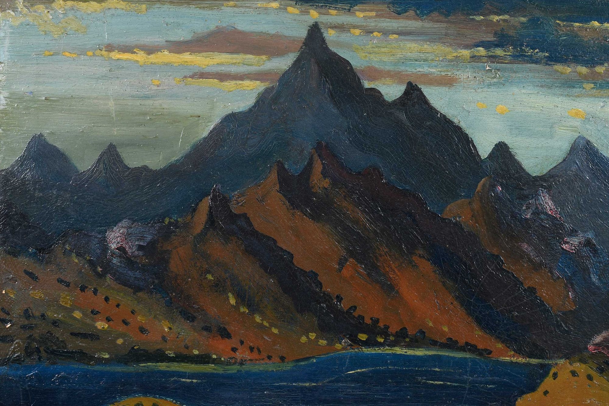 James Dickson Innes | Mountain Landscape with Lake (Circa 1911) | MutualArt