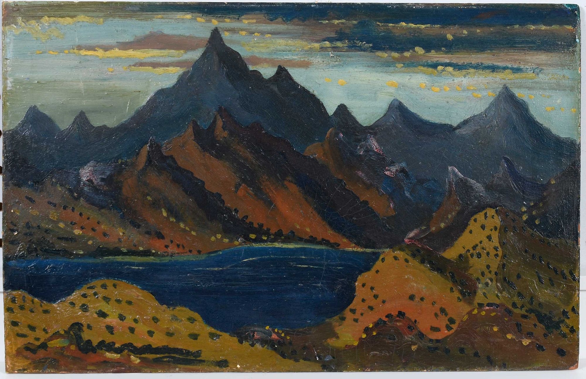 James Dickson Innes | Mountain Landscape with Lake (Circa 1911) | MutualArt