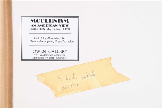 Carl Robert Holty | Untitled, (Hard Edge Forms) (1941) | MutualArt