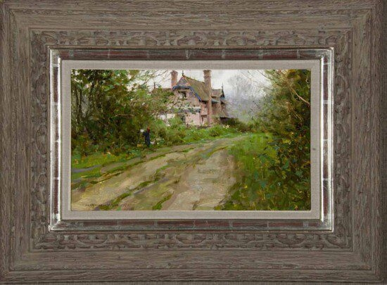 Richard Alan Schmid | Nancy Painting the Blue Cottage (1992) | MutualArt