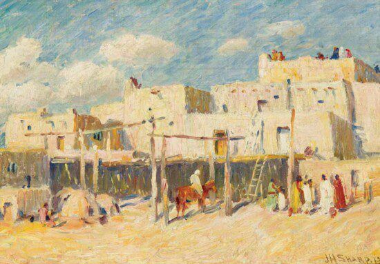 Joseph Henry Sharp | Adobe Village (13) | MutualArt