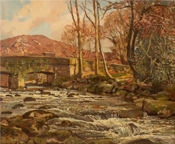 Donald Henry Floyd | Donald Floyd (1892-1965)/Crickhowel/river flowing ...