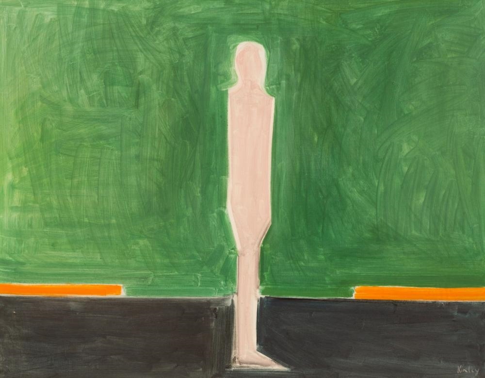 Peter Kinley | Peter Kinley (1926-1988)/Figure in Green Interior/oil on ...