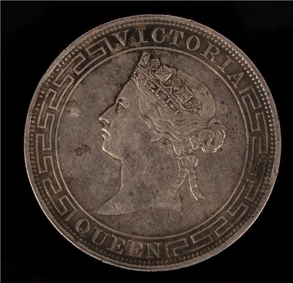 Queen Victoria | A Hong Kong silver coin with '1866 (1866) | MutualArt