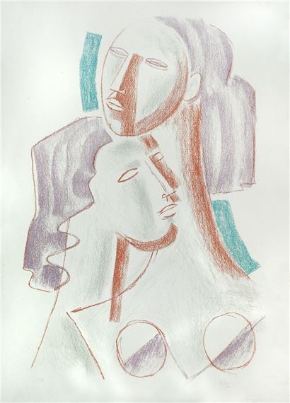 Mario Tozzi | Due figure 1977 (1977) | MutualArt