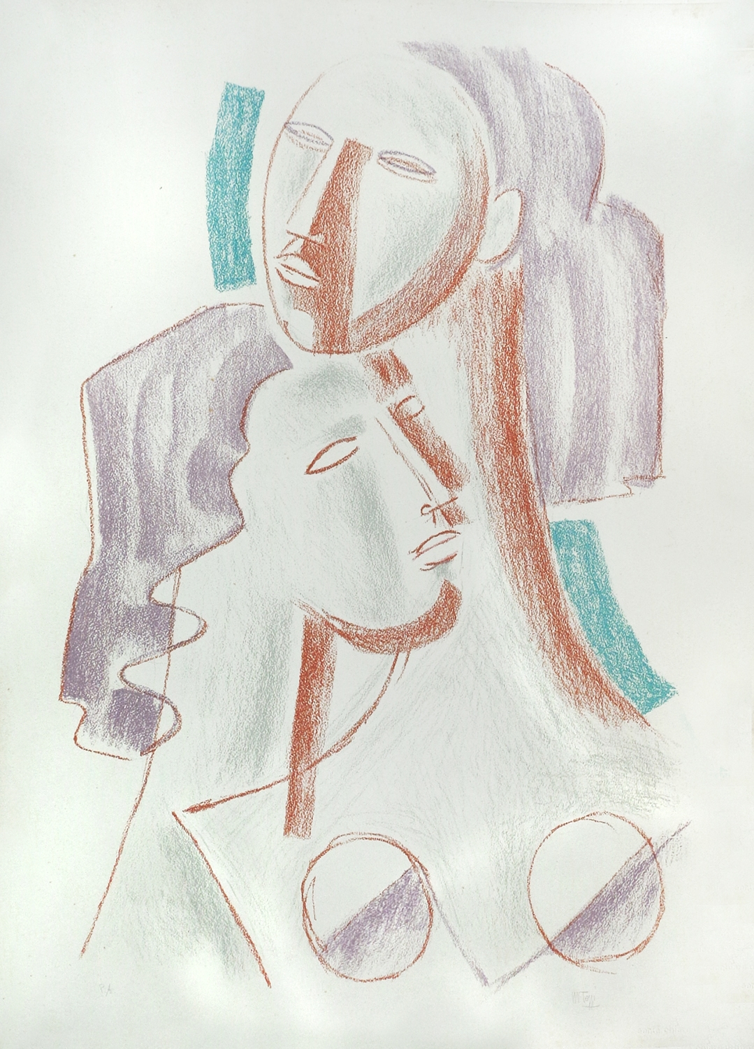 Mario Tozzi | Due figure 1977 (1977) | MutualArt