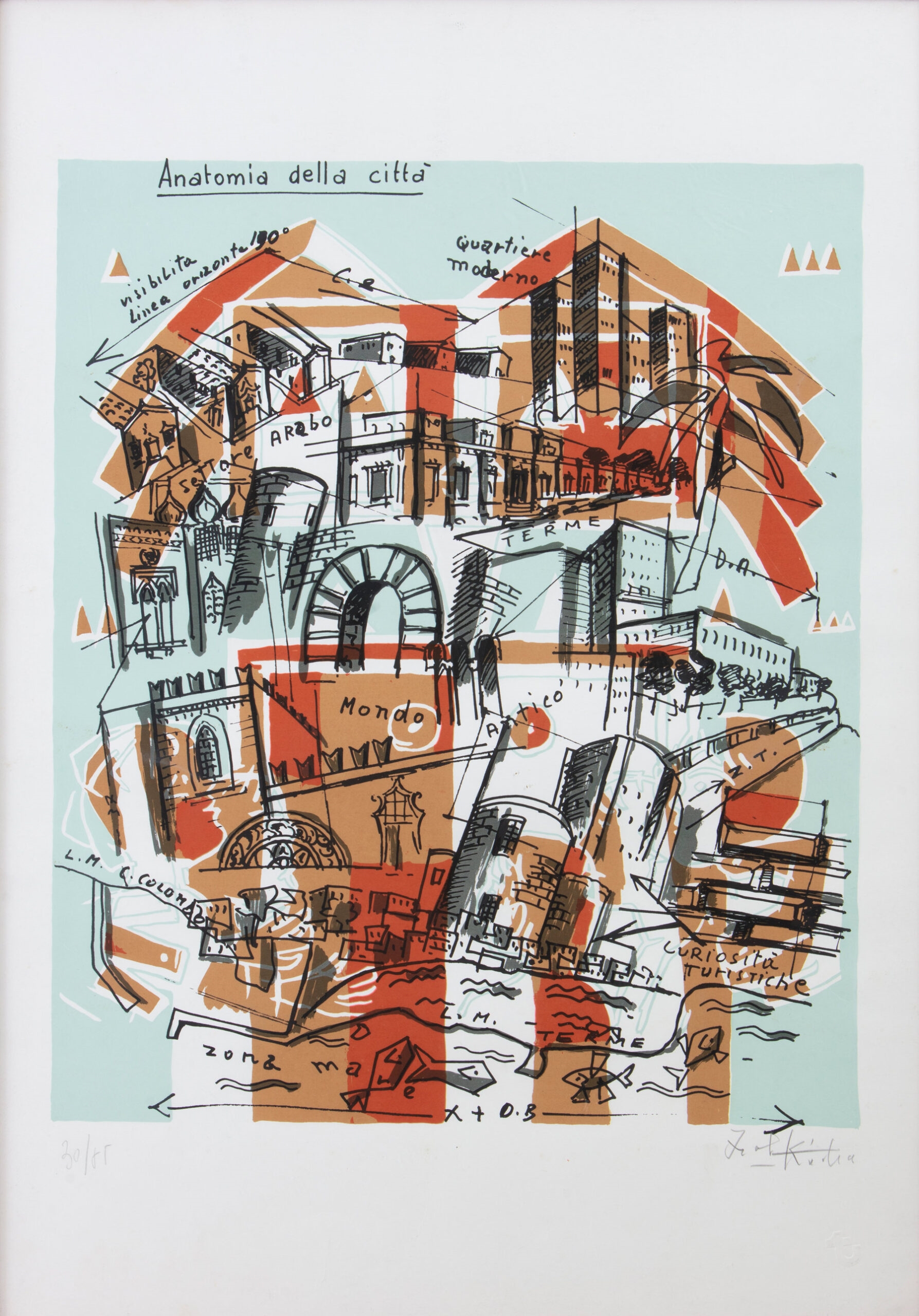 Ibrahim Kodra | Anatomia della città | MutualArt