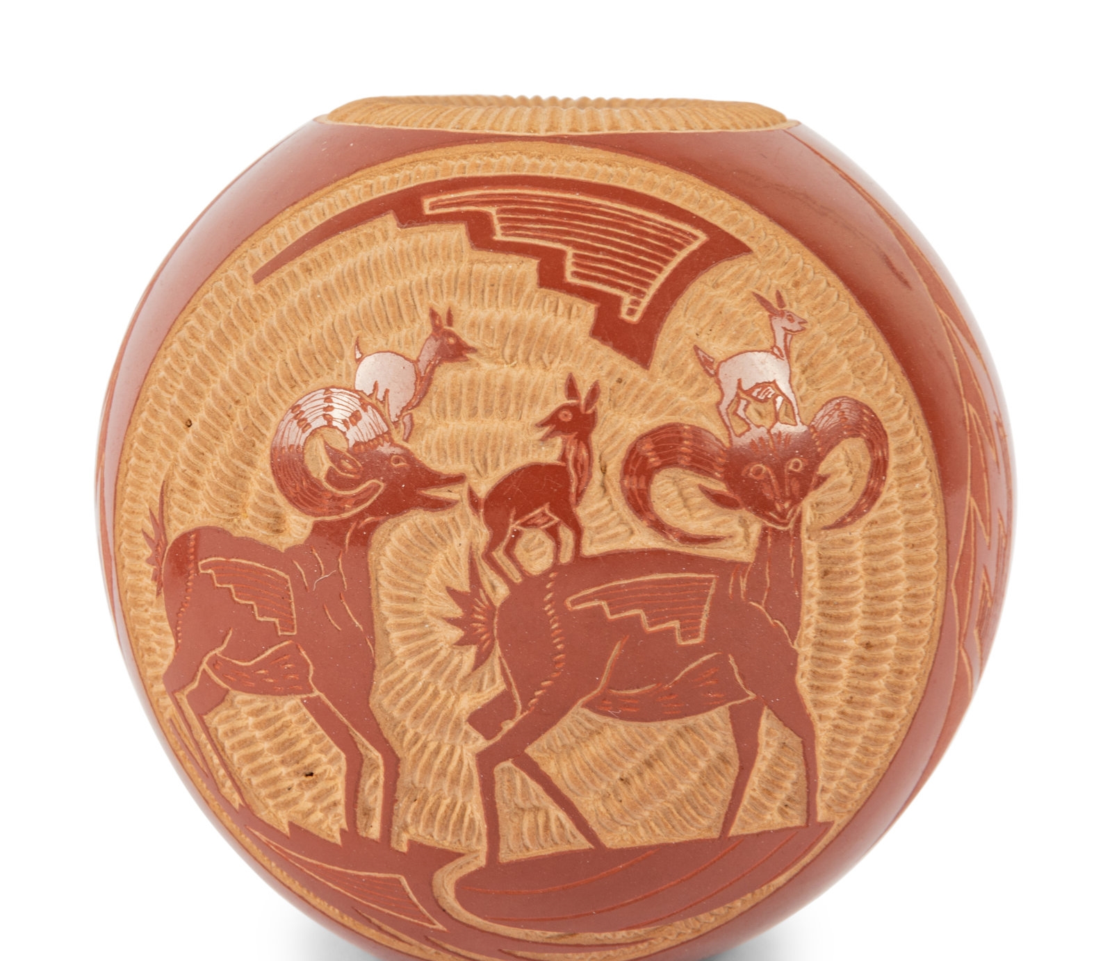 Joseph Lonewolf | Sgrafito Pottery Seed Jars | MutualArt