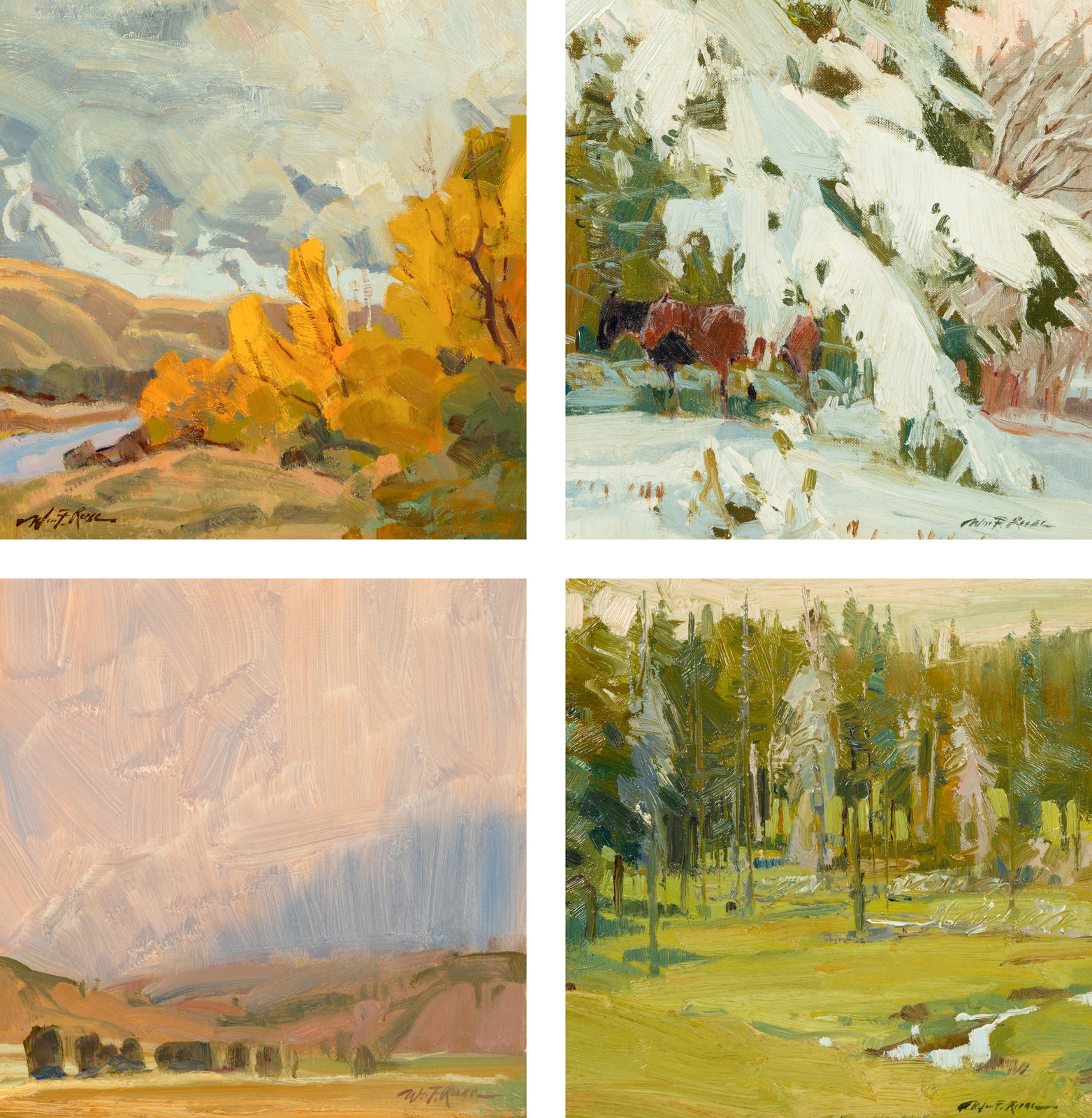 William F. Reese | Golden Aspens, Icicle Canyon | MutualArt