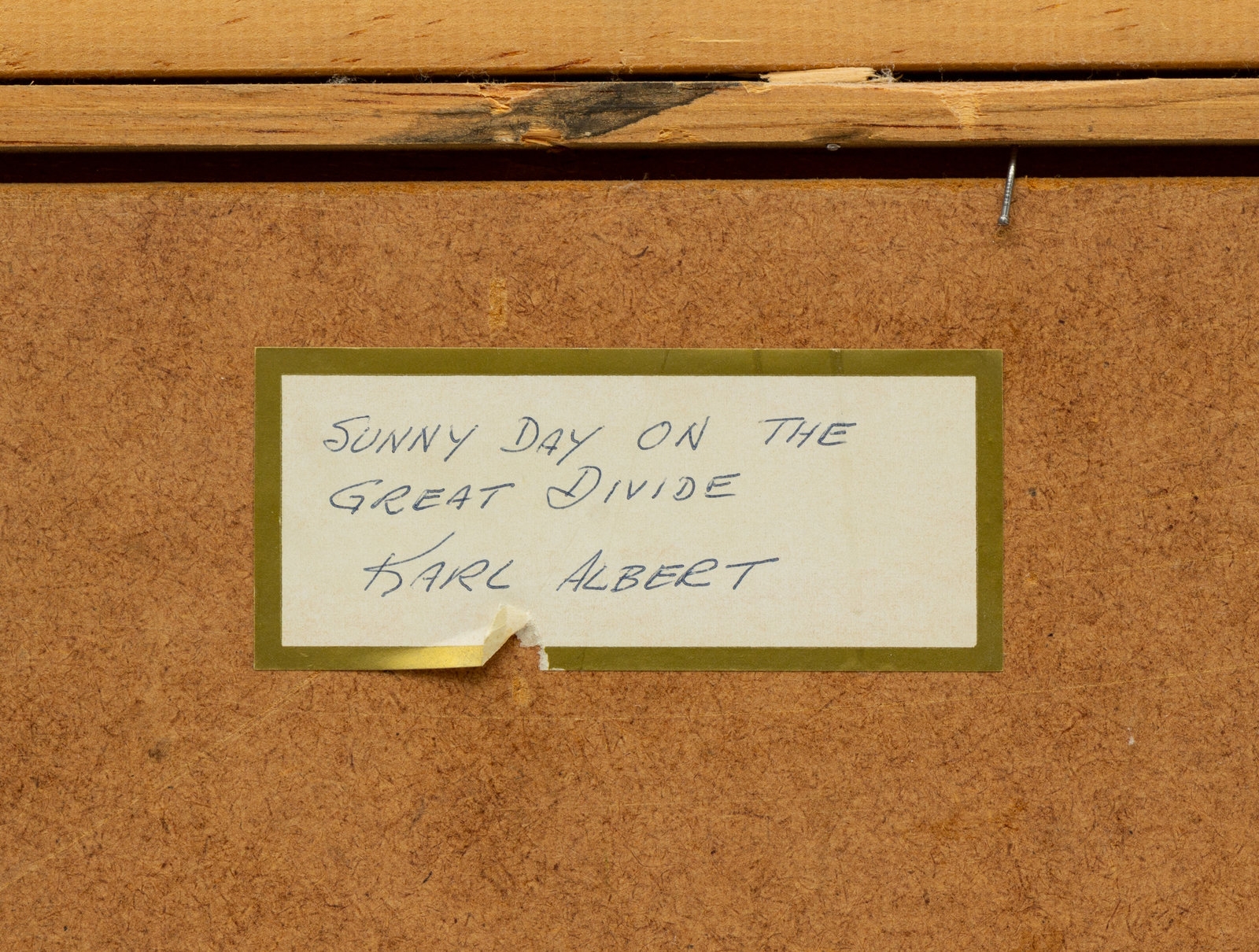 Karl Albert | Sunny Day on the Great Divide | MutualArt