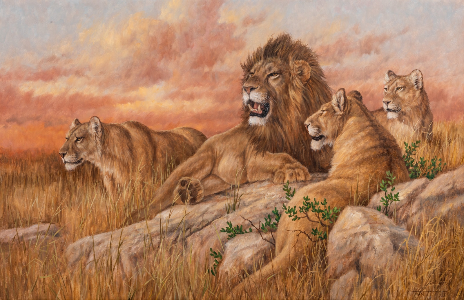 Larry Fanning | Lions (1995) | MutualArt