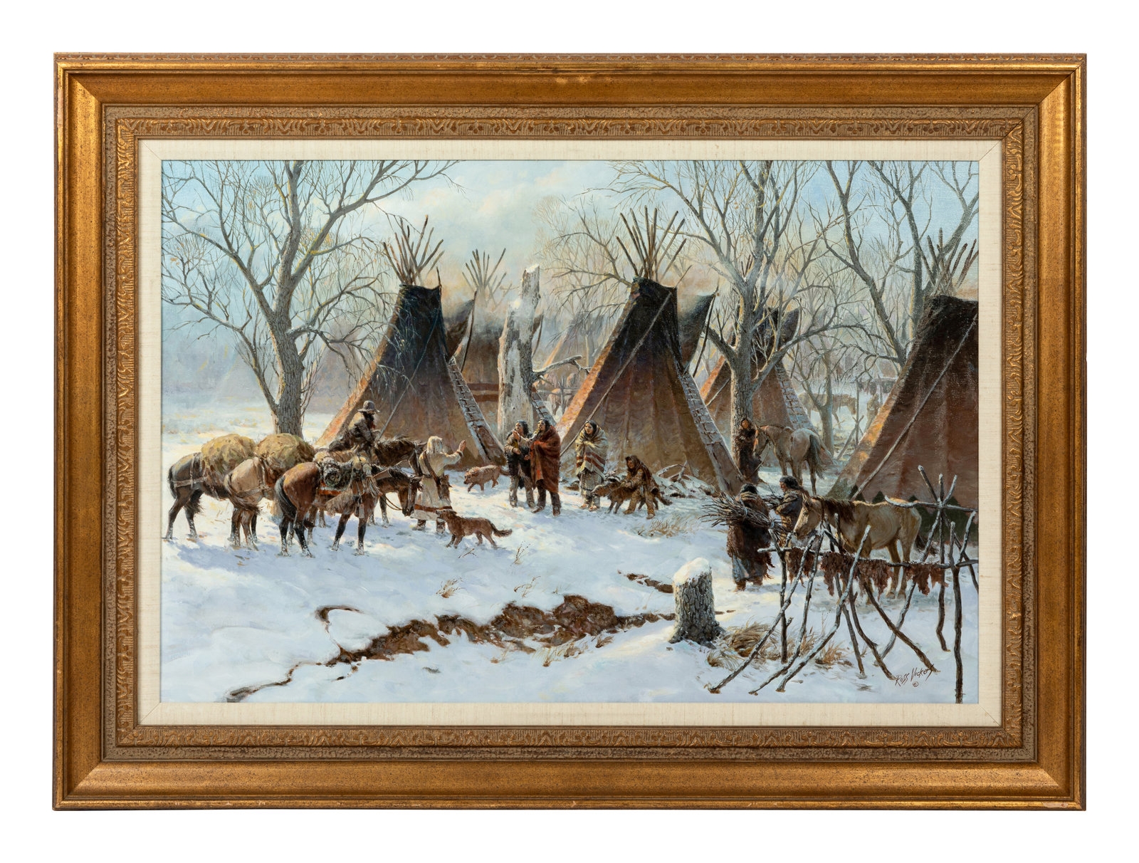 Russ Vickers | When Fur Trade Was a Winter Time Business (1978) | MutualArt