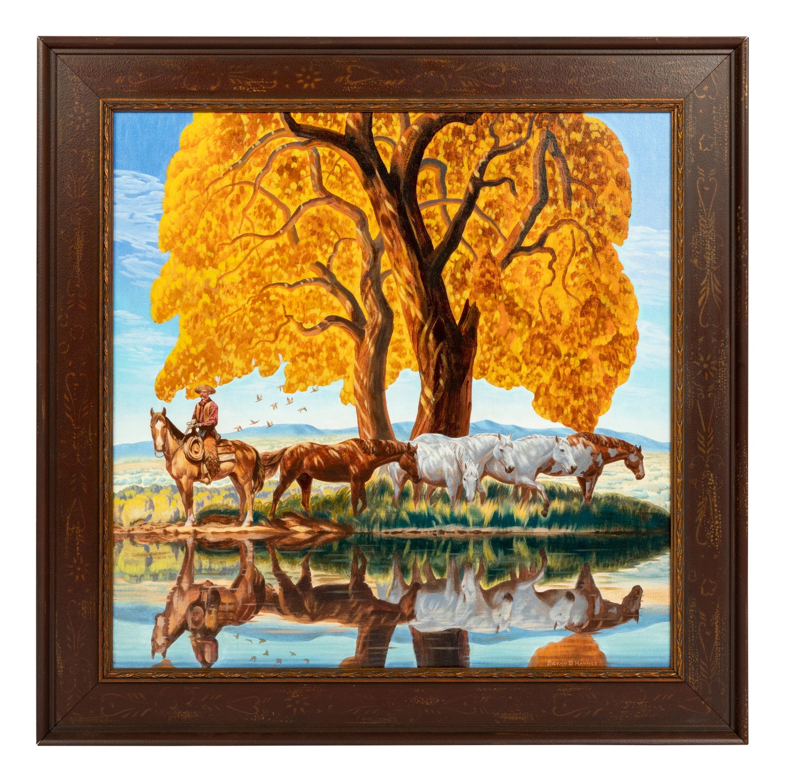 Bryan Haynes | Watering the Remuda | MutualArt