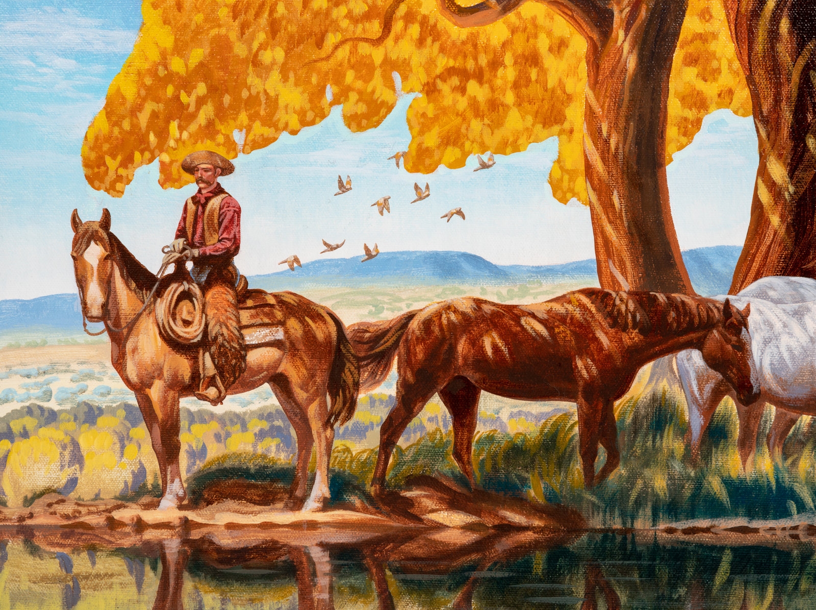 Bryan Haynes | Watering the Remuda | MutualArt