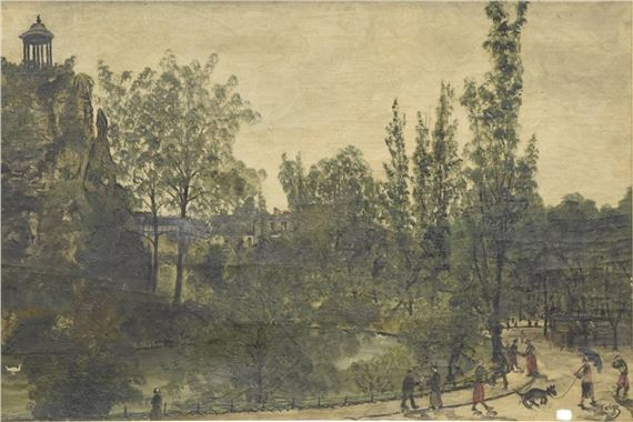 Pierre Farge | Pierre Farge (1878-1947) Walk in the park | MutualArt