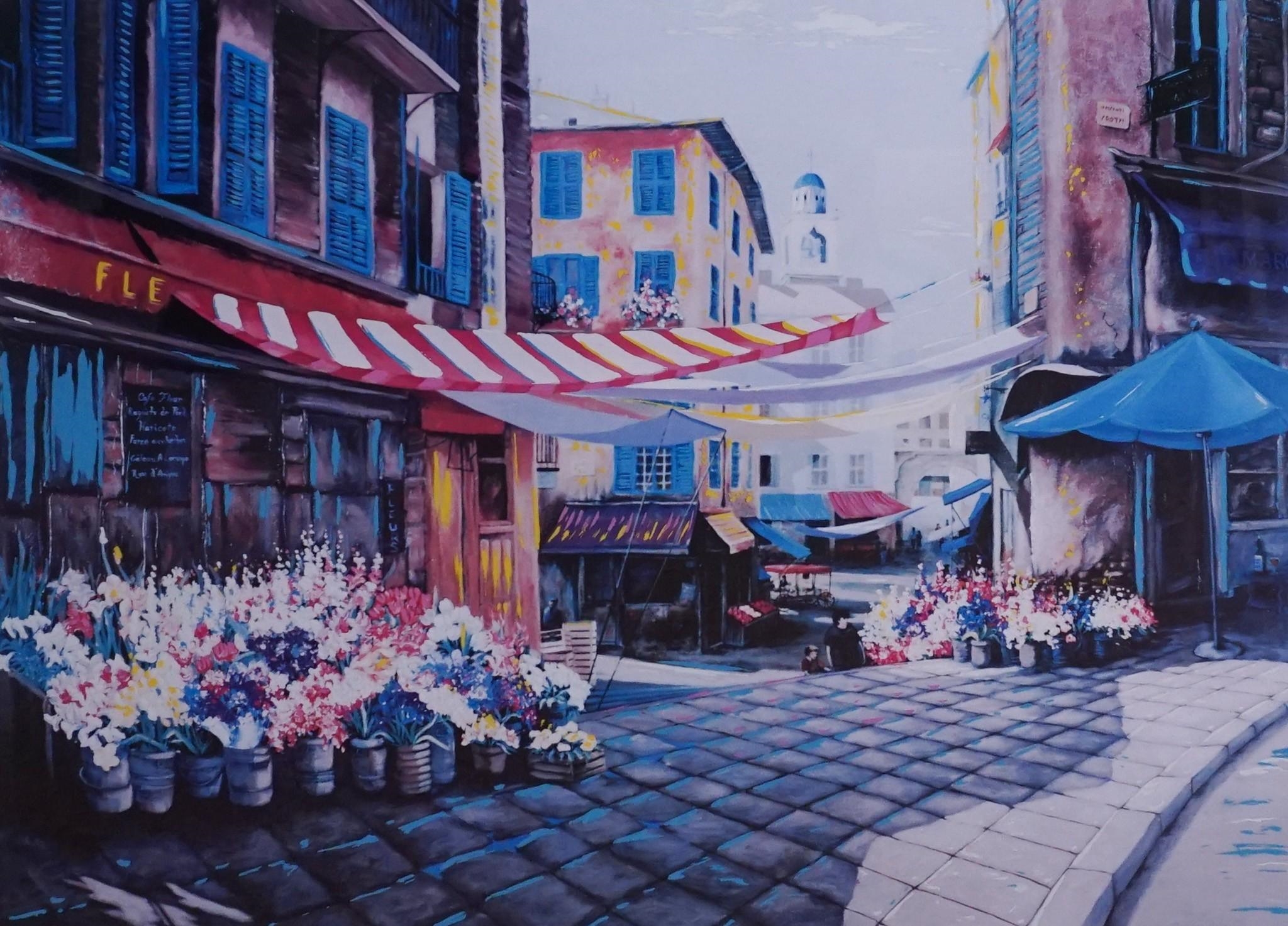Shari Hatchett Bohlmann | Flower Market | MutualArt