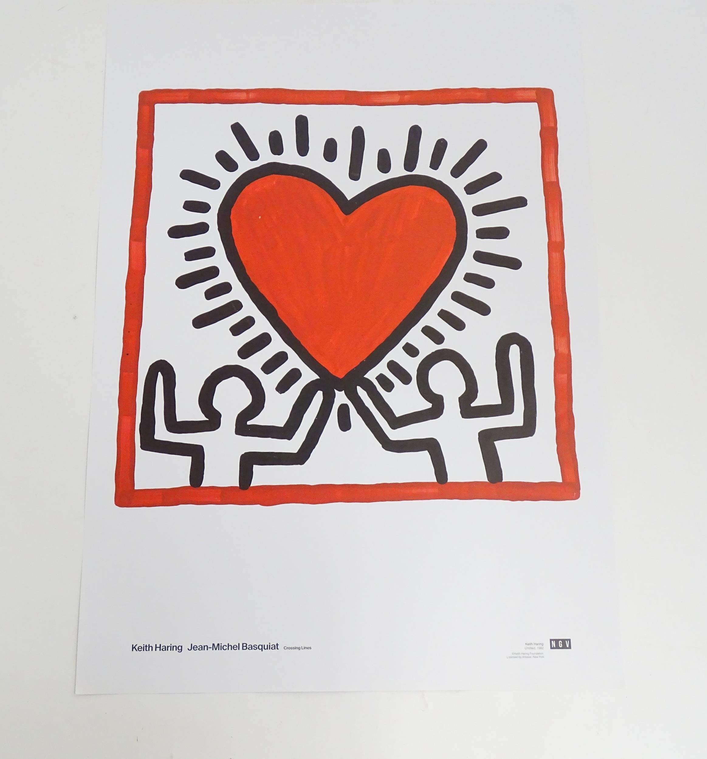 Keith Haring | depicting Untitled 1982 by Keith Haring. Approx. 23 1/2 ...