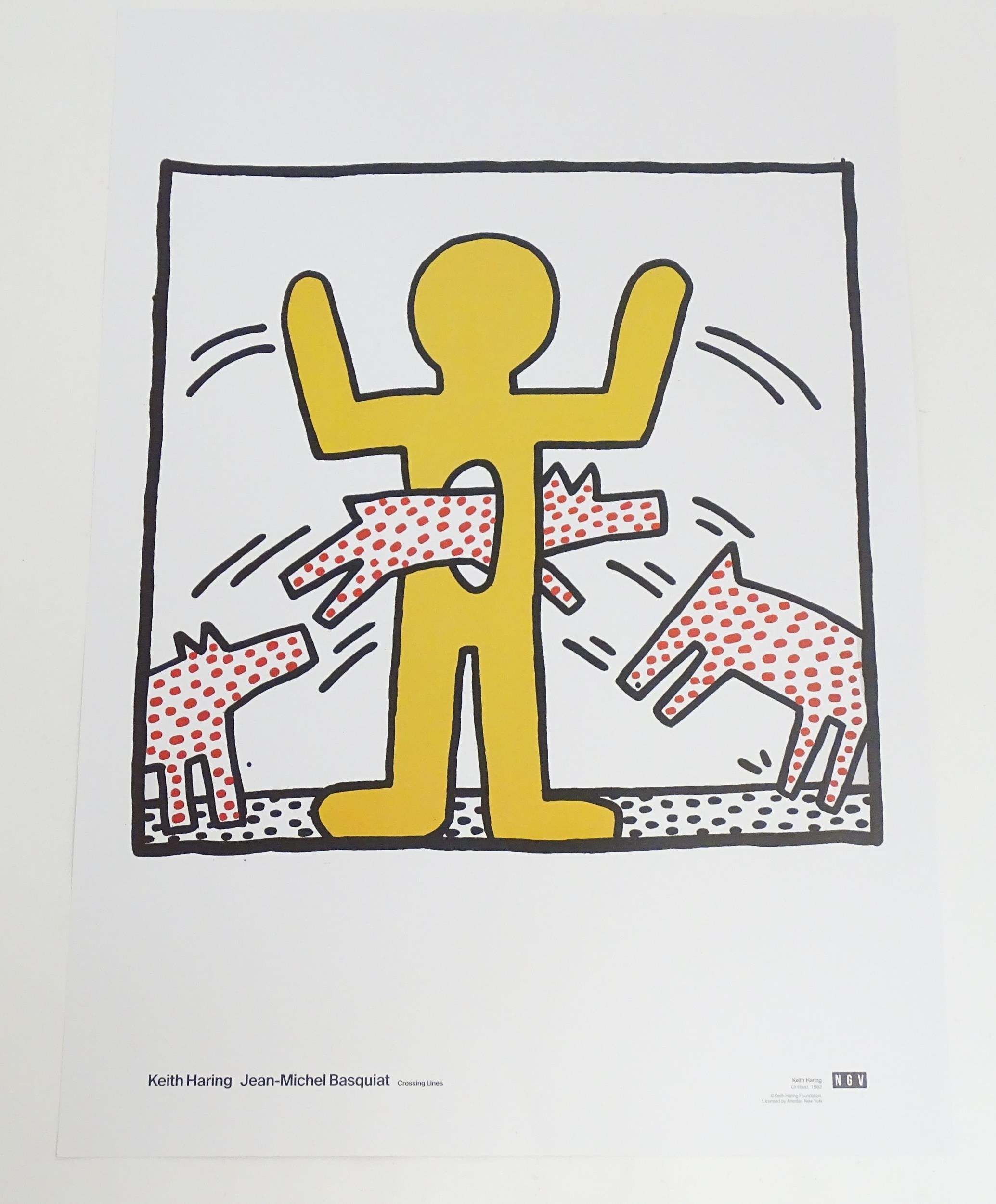 Keith Haring | depicting Untitled 1982 by Keith Haring. Approx. 23 1/2 ...