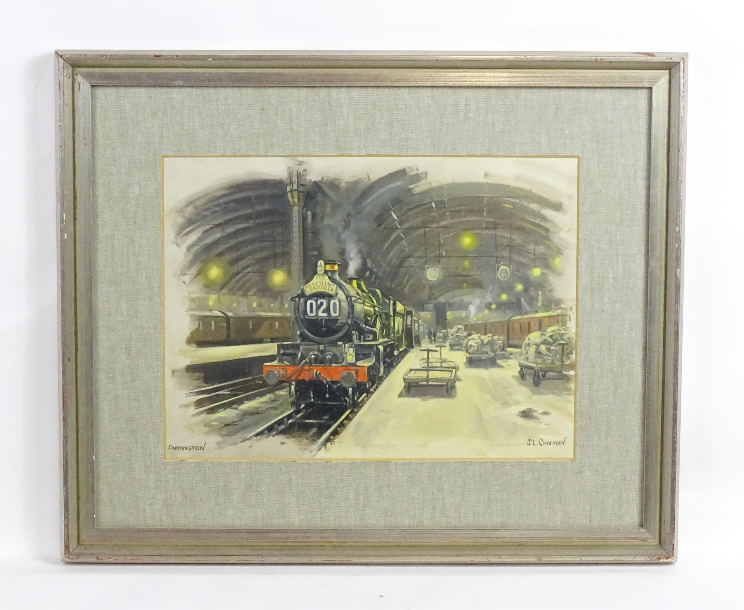 John L. Chapman | depicting the 020 steam train / locomotive. Signed ...