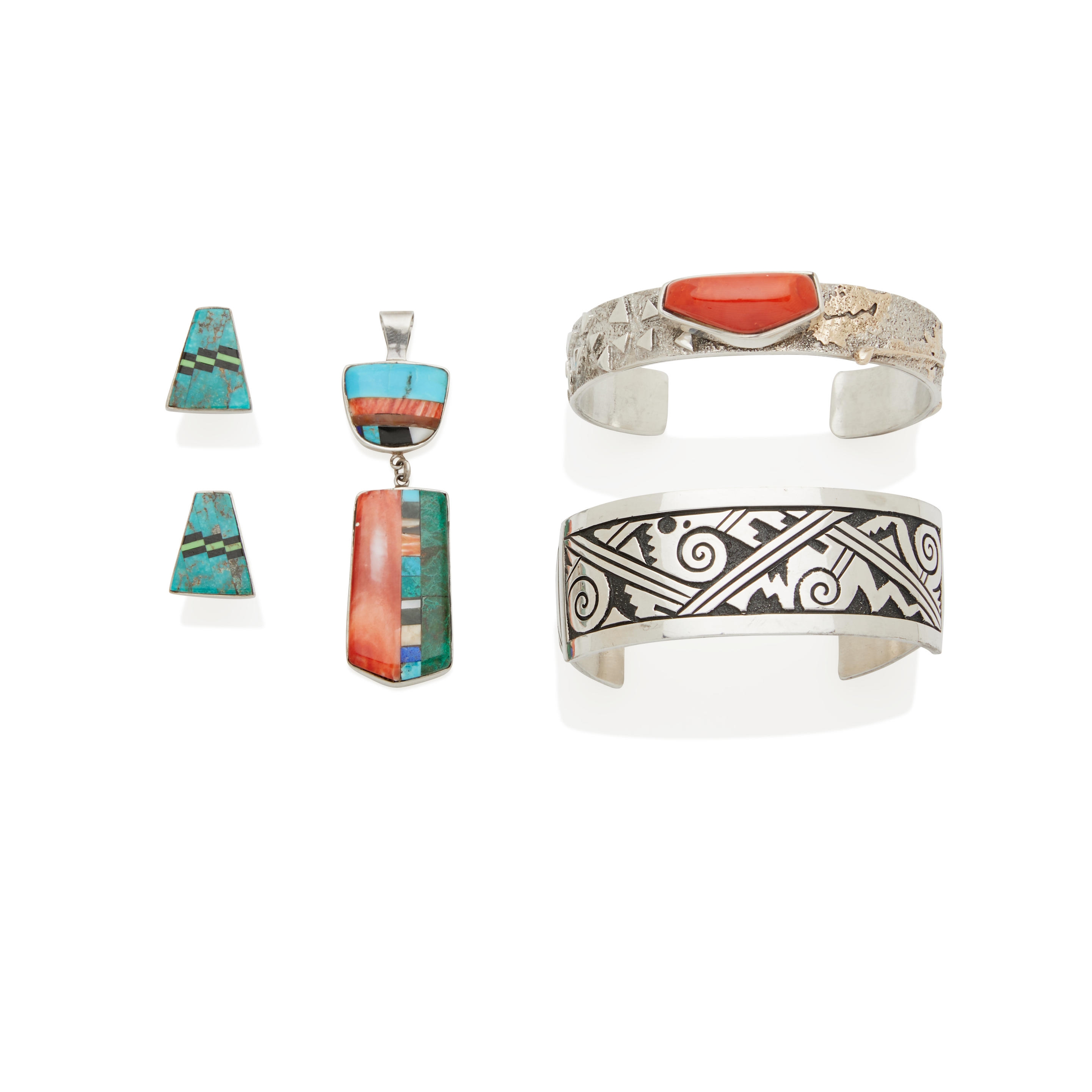 Abraham Begay | A group of Abraham Begay jewelry | MutualArt