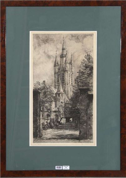 Willem Gerard Hofker | Kerk te Delft (1941) | MutualArt
