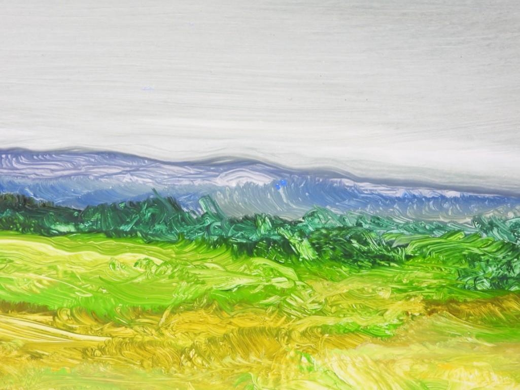 Reginald Pollack | REGINALD POLLACK, OIL ON MASONITE (1988) | MutualArt