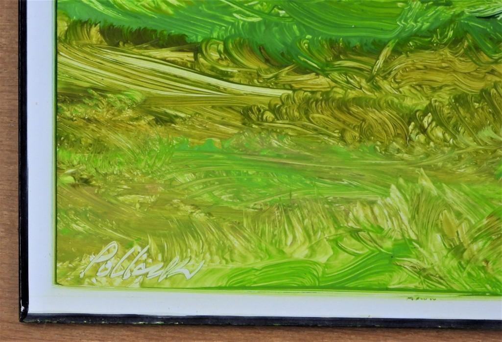 Reginald Pollack | REGINALD POLLACK, OIL ON MASONITE (1988) | MutualArt