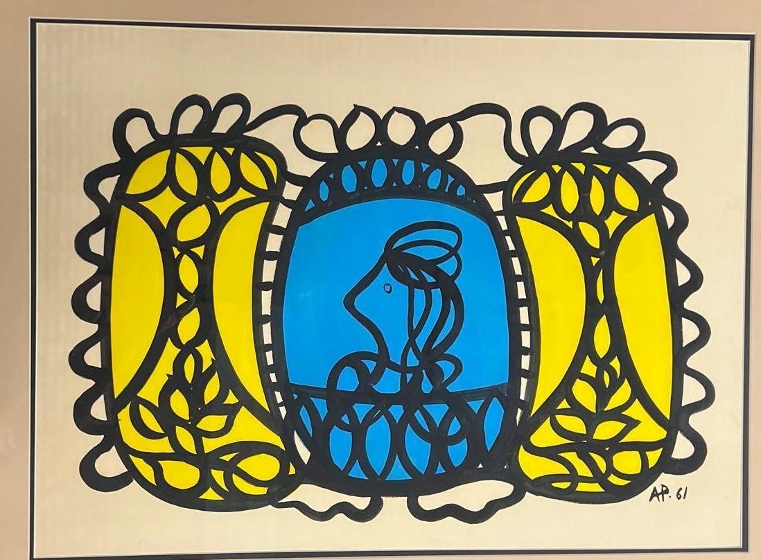 Amelia Peláez | Amelia Pelaez, Cuban (1896 - 1968) Framed watercolor on ...