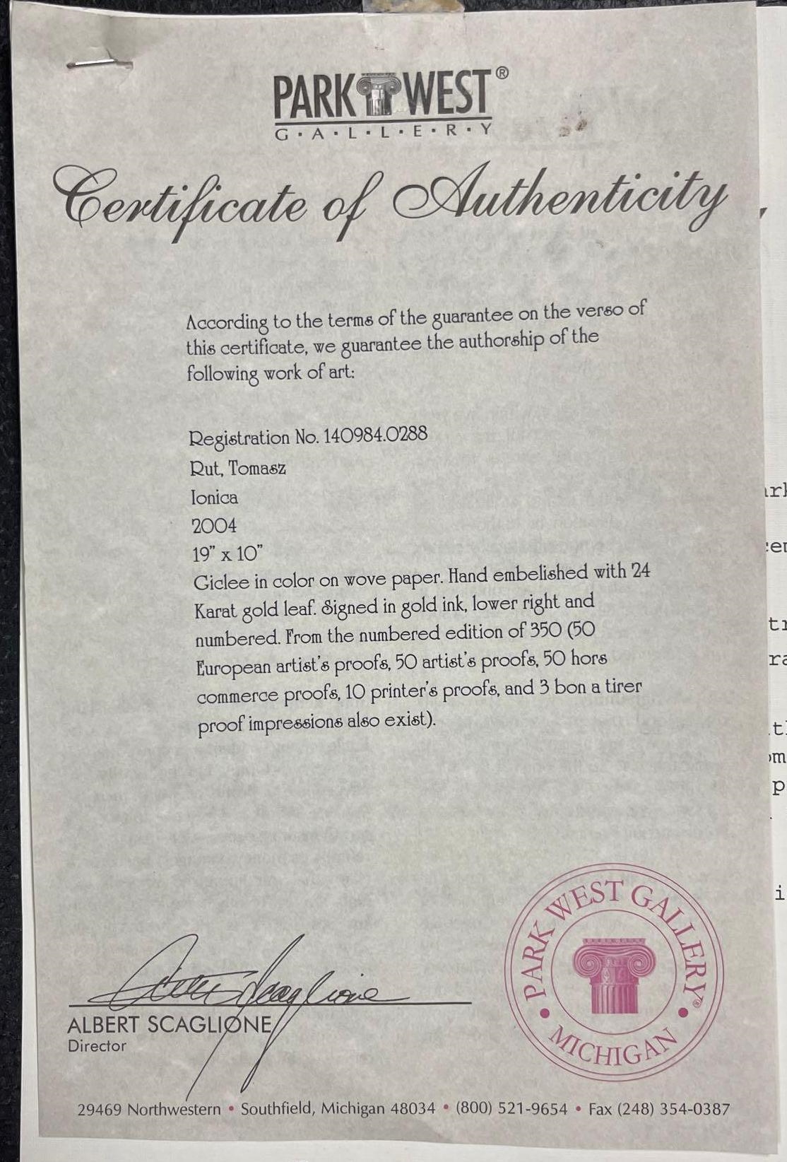 Tomasz Rut | Rut Tomasz Title: Ionica 2004- Giclee on paper (2004 ...