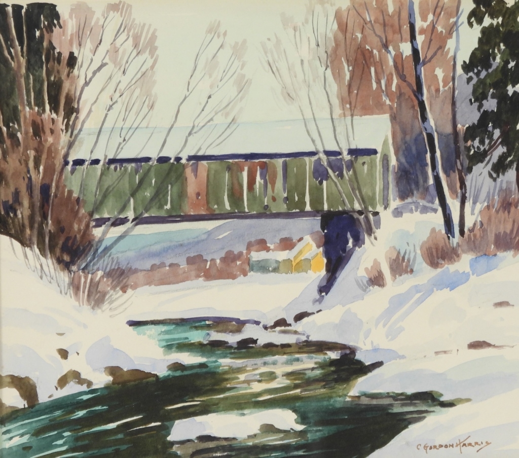 Charles Gordon Harris | Rhode Island 1891-1963 Impressionist landscape ...