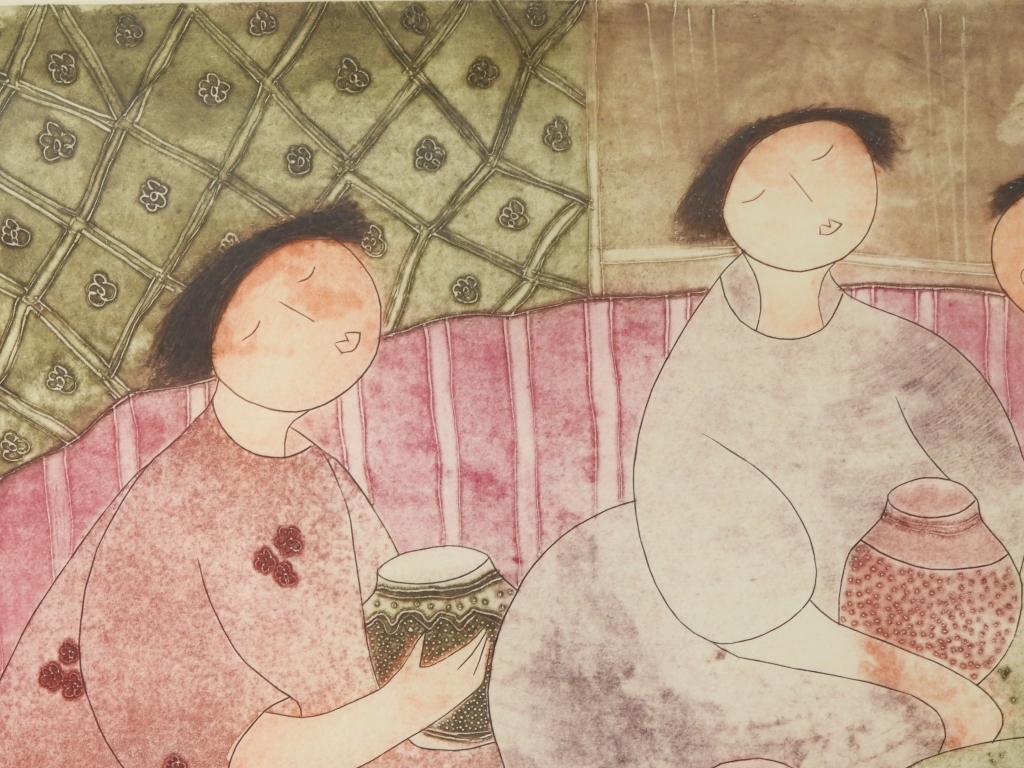 Eng Tay | Malaysia b. 1947 Titled Afternoon Gathering (1947) | MutualArt