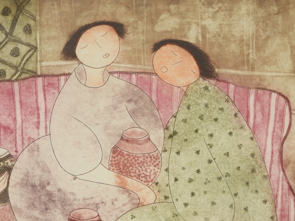 Eng Tay | Malaysia b. 1947 Titled Afternoon Gathering (1947) | MutualArt