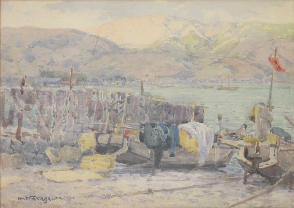 Hachiro Nakagawa | Japan 1877-1922 Titled Dockside | MutualArt