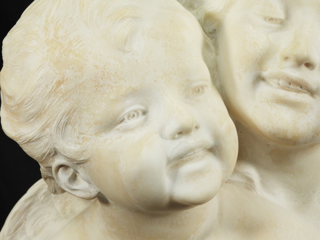 Giuseppe Bessi | Italy 1857-1922 Marble bust depicting a young boy and ...