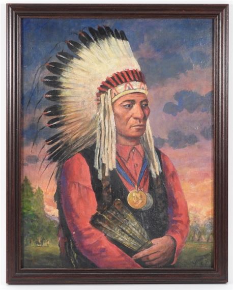Bob Frost | United States 20th Century Depicts Chief Sitting Bull ...