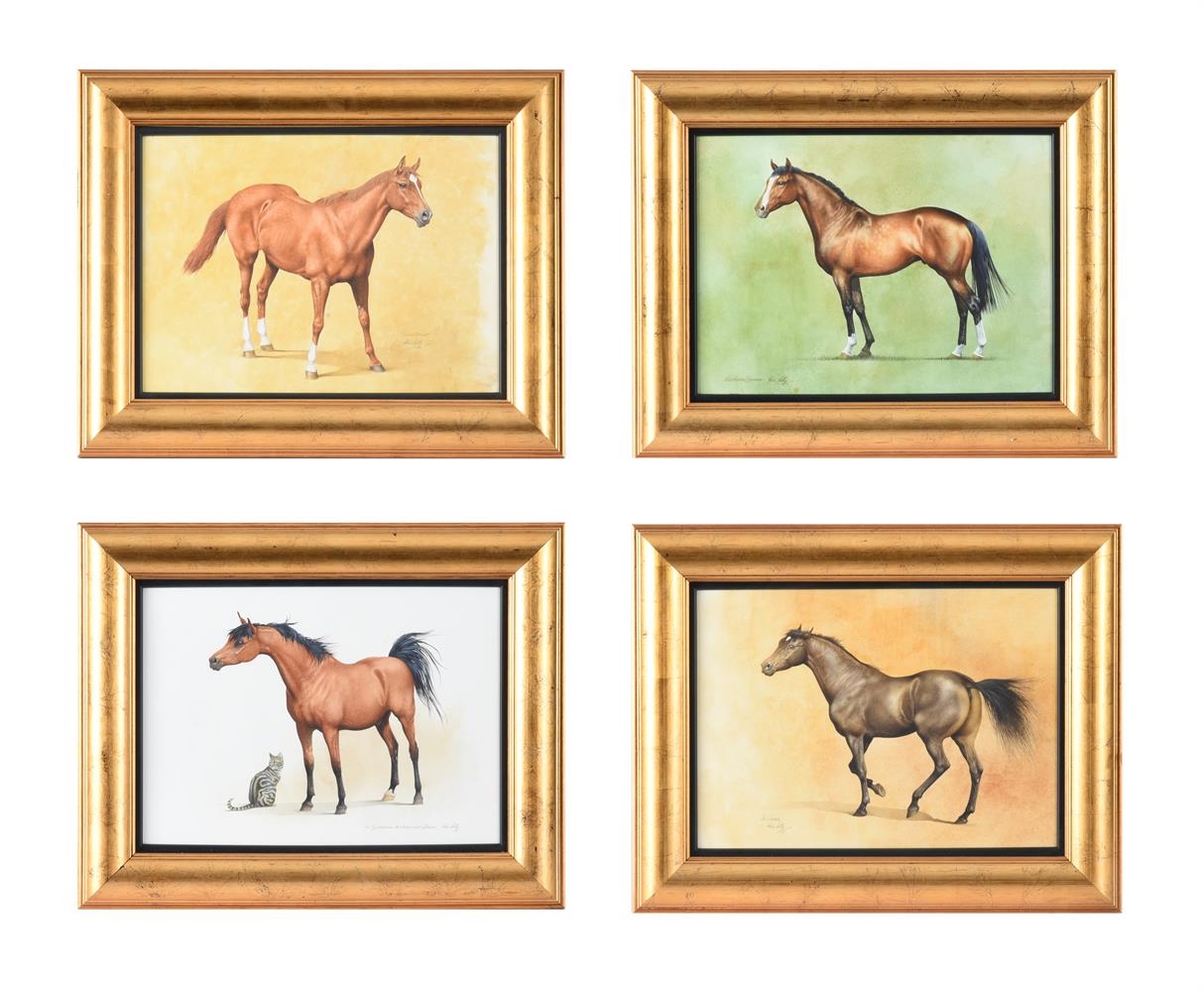 Kenneth Norman Lilly | SET OF TWELVE EQUESTRIAN WATERCOLOURS | MutualArt