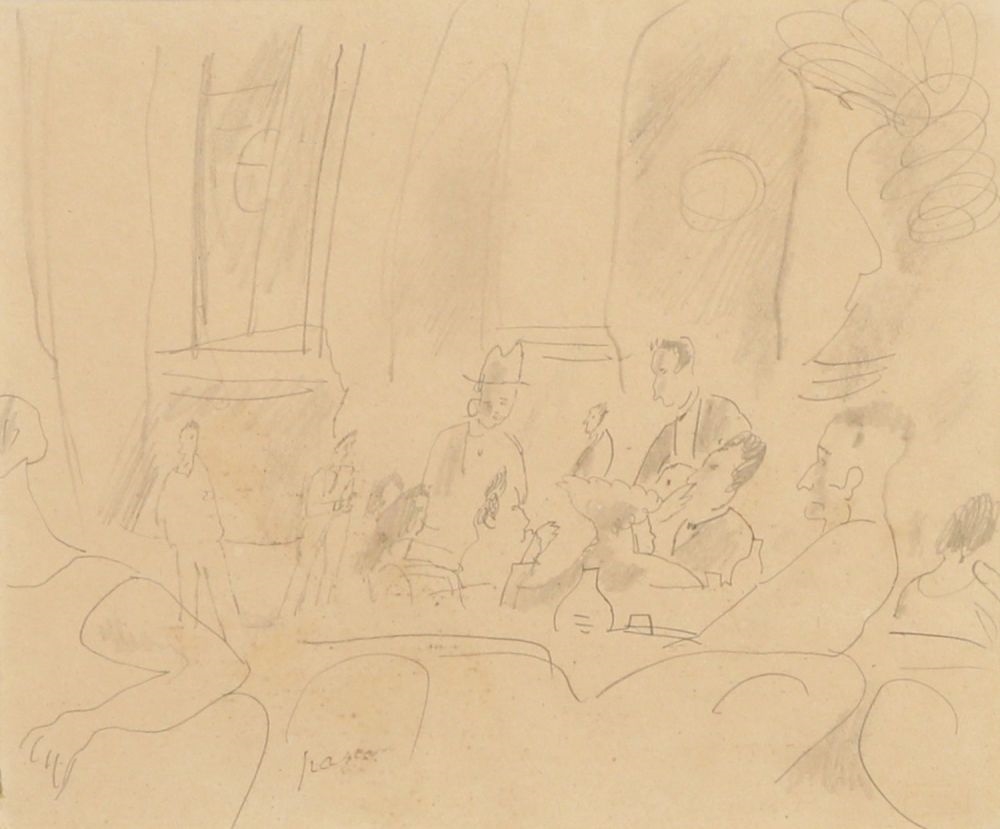Jules Pascin | Characters in a Cafe | MutualArt