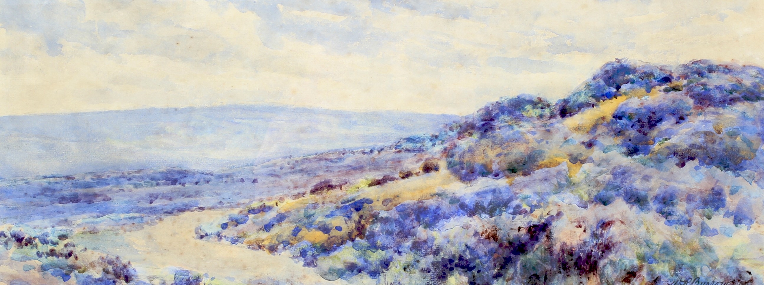 W.R. Burrows | a Rolling Heather Landscape | MutualArt