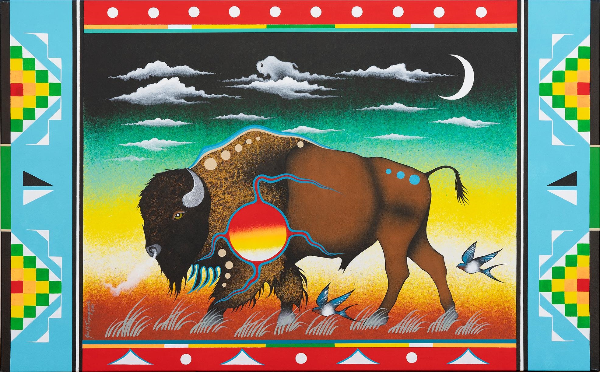 Native American Bison Art