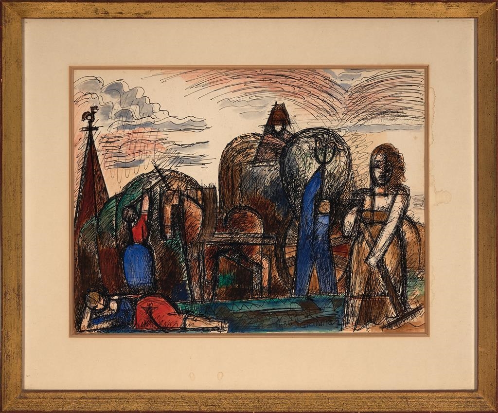 Marcel Gromaire | Untitled (Harvest Scene) (1935) | MutualArt