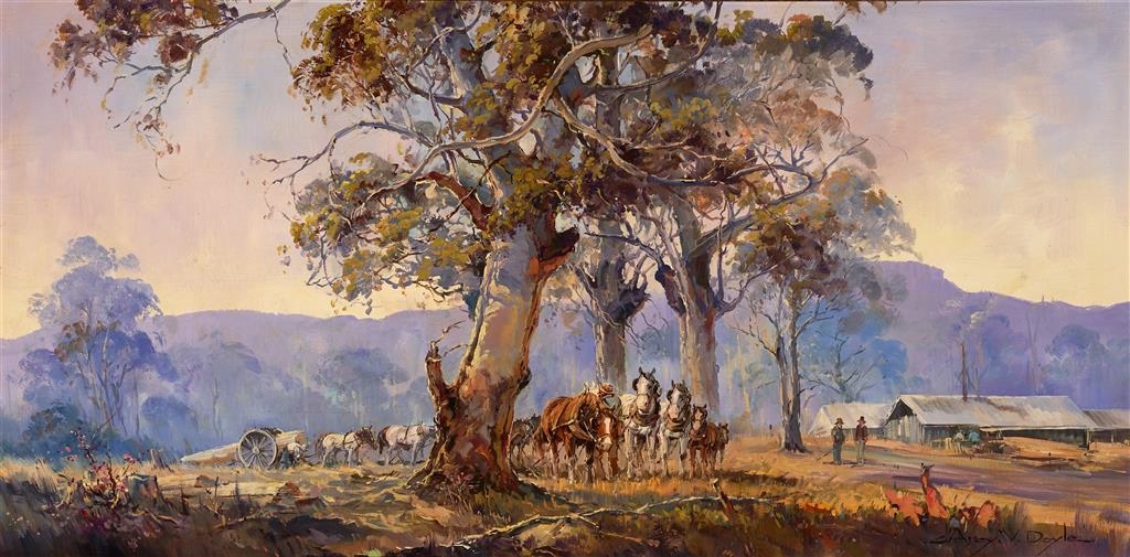 D'Arcy Doyle | Hauling Logs | MutualArt