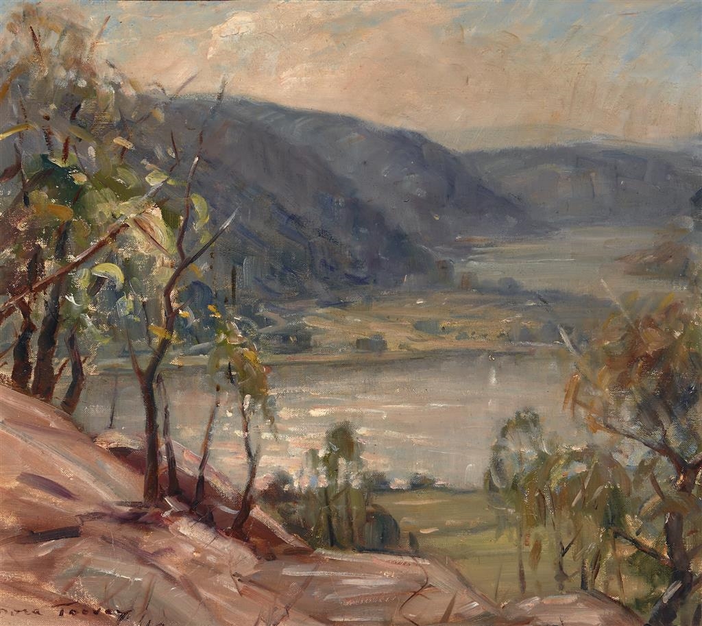 Dora Toovey | Over the Hawkesbury from Wiseman's Ferry (1968) | MutualArt