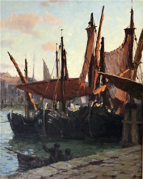 Robert Field Procter | Wharf, c.1910 | MutualArt