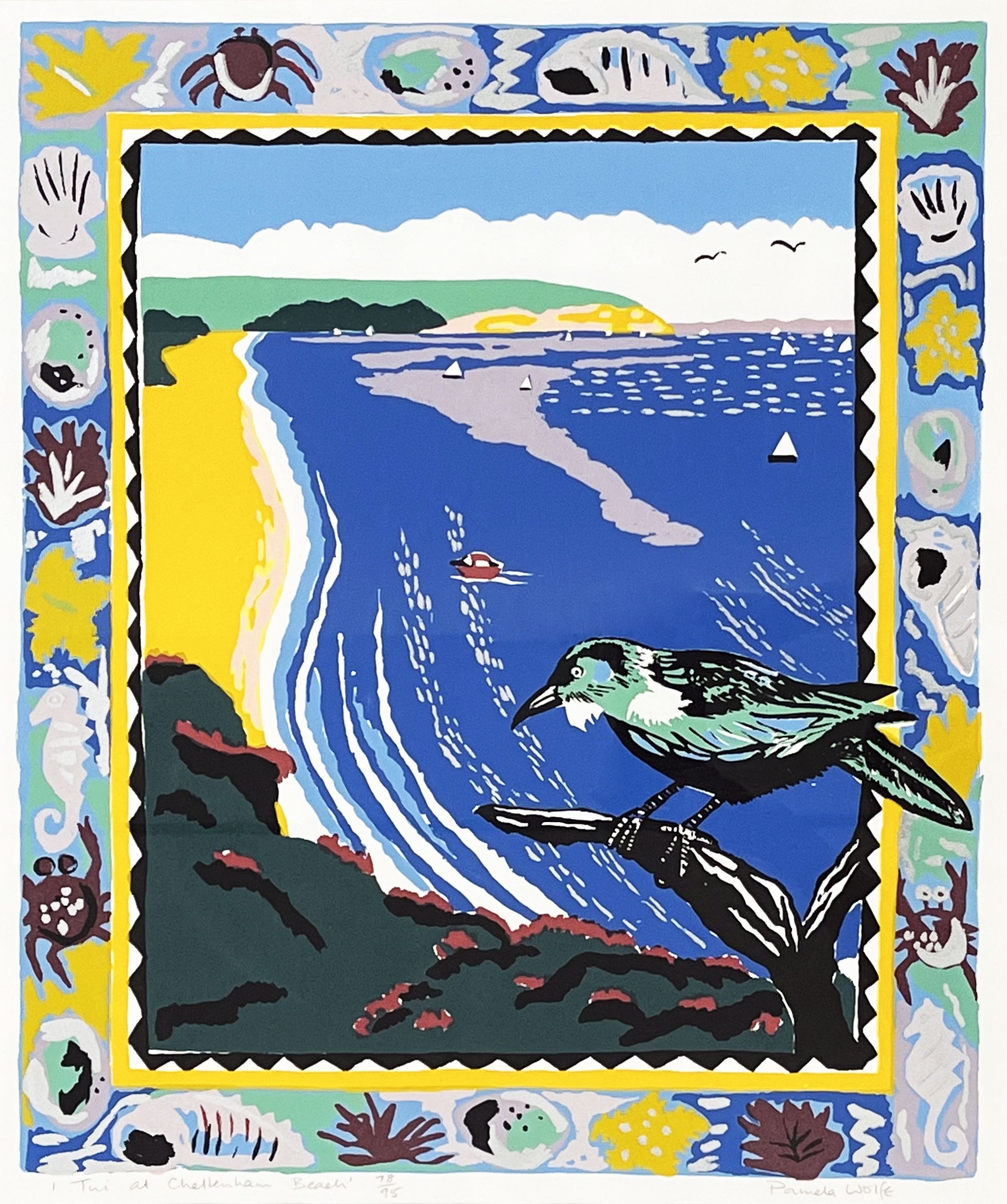 Pamela Wolfe | Tui at Cheltenham Beach | MutualArt