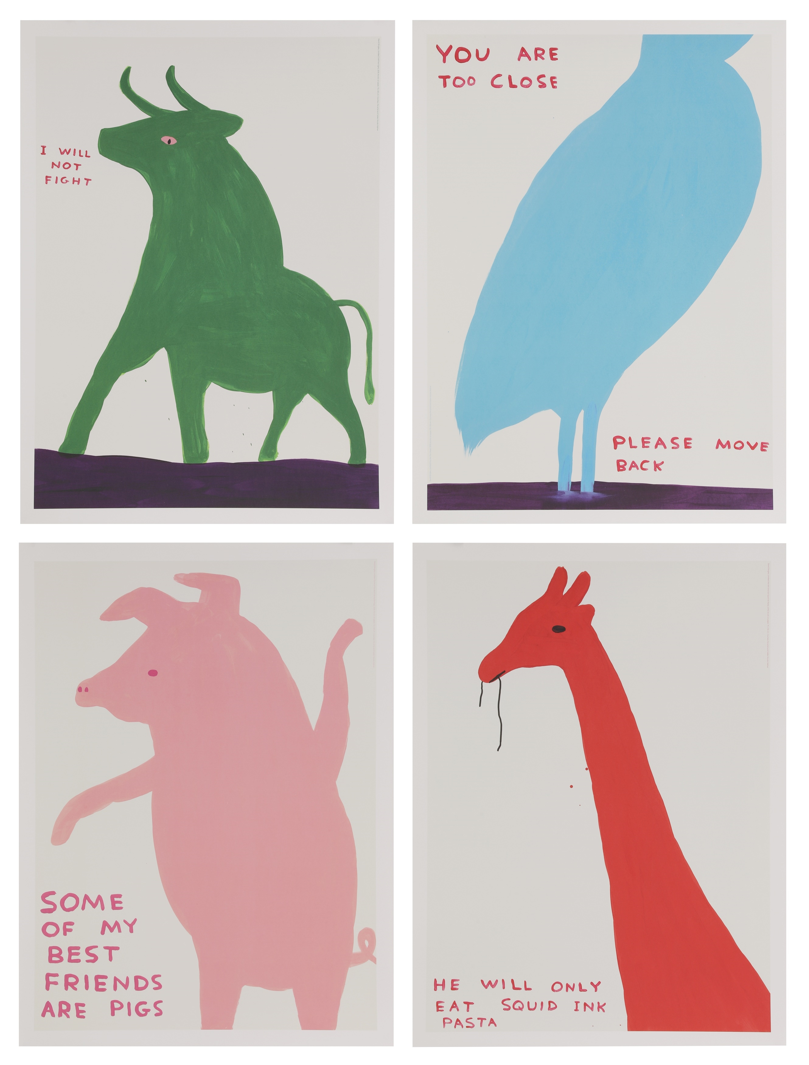 David Shrigley | Animal posters series 2020 (2020) | MutualArt