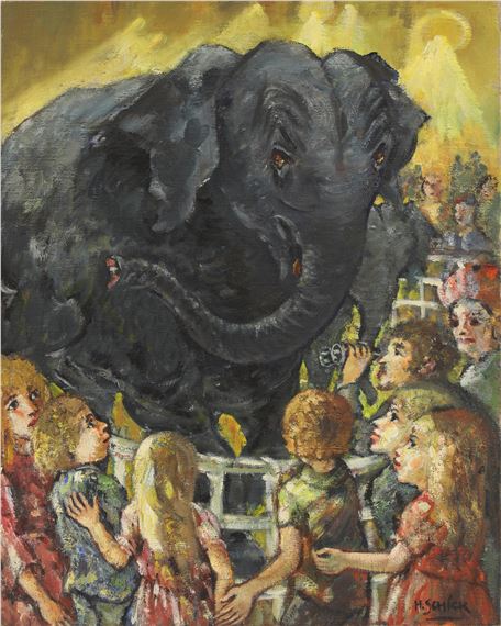 Hedi Schick | London Zoo elephant enclosure | MutualArt