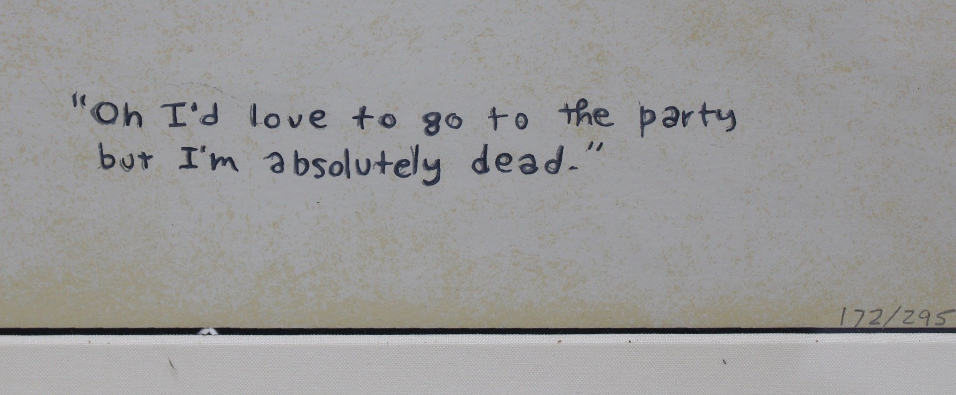 Dr. Seuss | Oh I'd Love to Go to the Party but I'm Absolutely Dead ...