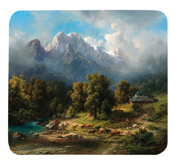 Karl Millner | View of the Watzmann (1863) | MutualArt